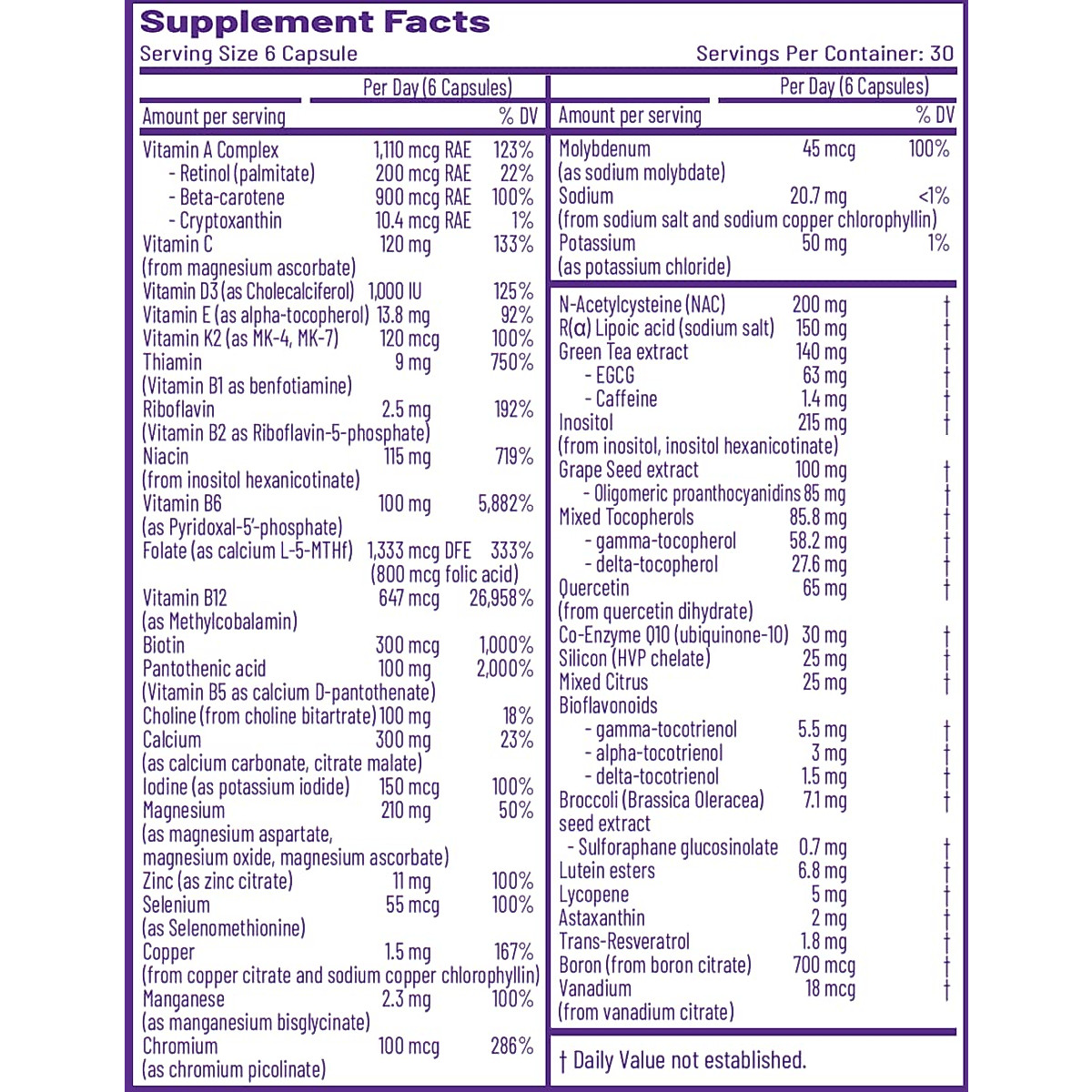 AOR, Ortho Core, Nutritional Support for Foundational Health and Energy, Multivitamin and Mineral Supplement, Vegan, 30 servings (180 capsules)