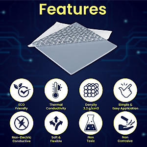 Gelid Solutions GP-Extreme 12W-Thermal Pad 120x120 Excellent Heat Conduction, Ideal Gap Filler. Easy Installation (120x120x1.0)