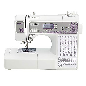 Brother 150-Stitch Computerized Sewing & Quilting Machine with Wide Table, White (RSQ9285)
