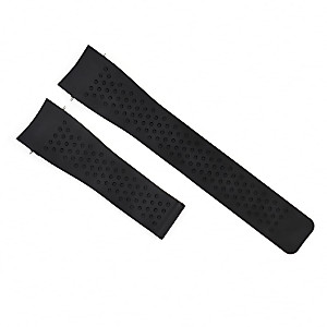 Ewatchparts 22mm Rubber Watch Band Strap Compatible With 43mm Tag Heuer Carrera Calibre 16 36 CAY211A Watch