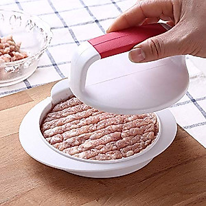 ANEUHS Burger Press Hamburger Press Patty Maker Mold Perfectly Sized 4 5/8? Burger Mold Rings Easy Release Hamburger Patty Press for BBQ Grill Accessories
