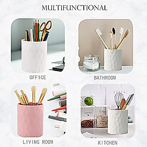 minimaliving Pen Holder,Nordic Style Silicone Waterproof Pencil Holder for Desk Simple&Modern Minimalist Makeup Organizer Multifunctional Office Supplies for Home,Kids and School(Light grey)