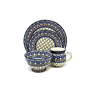 Polish Pottery 4-pc. Place Setting with Standard Bowl - Primrose