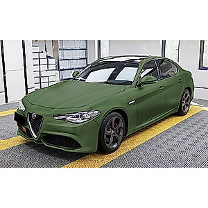 Matte Flat Army Green Vinyl Wrap Auto Car Motorcycle Boat Sheet Film 1FT x 5FT Tool Kit