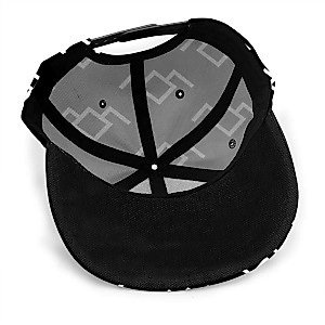 Twin Owl Petroglyph Snapback Hat Hip Hop Baseball Cap Flat Bill Brim Adjustable Trucker Hat for Men