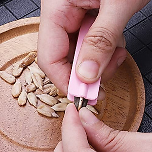 Melon Opener 20Pcs crab crackers and tools Artifact Melon Sunflower Peeler Watermelon Shell Plier Nut Openers for Kitchen Tool Pink nut cracking tools Blue nut Nut Sheller