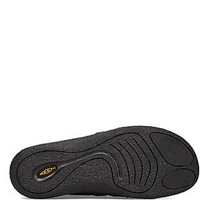 KEEN Men's Howser 2 Casual Comfortable Durable Slippers, Black Felt/Black, 12
