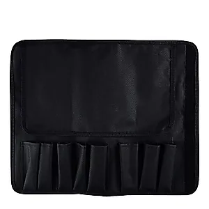 XYJ Chef Knife Bag (8 slots) Holds 8pcs Knives Black Canvas Roll Bags Portable Storage Carry Bag For Kitchen Knife Tools Portable Knife Holder (Knives Not Included)