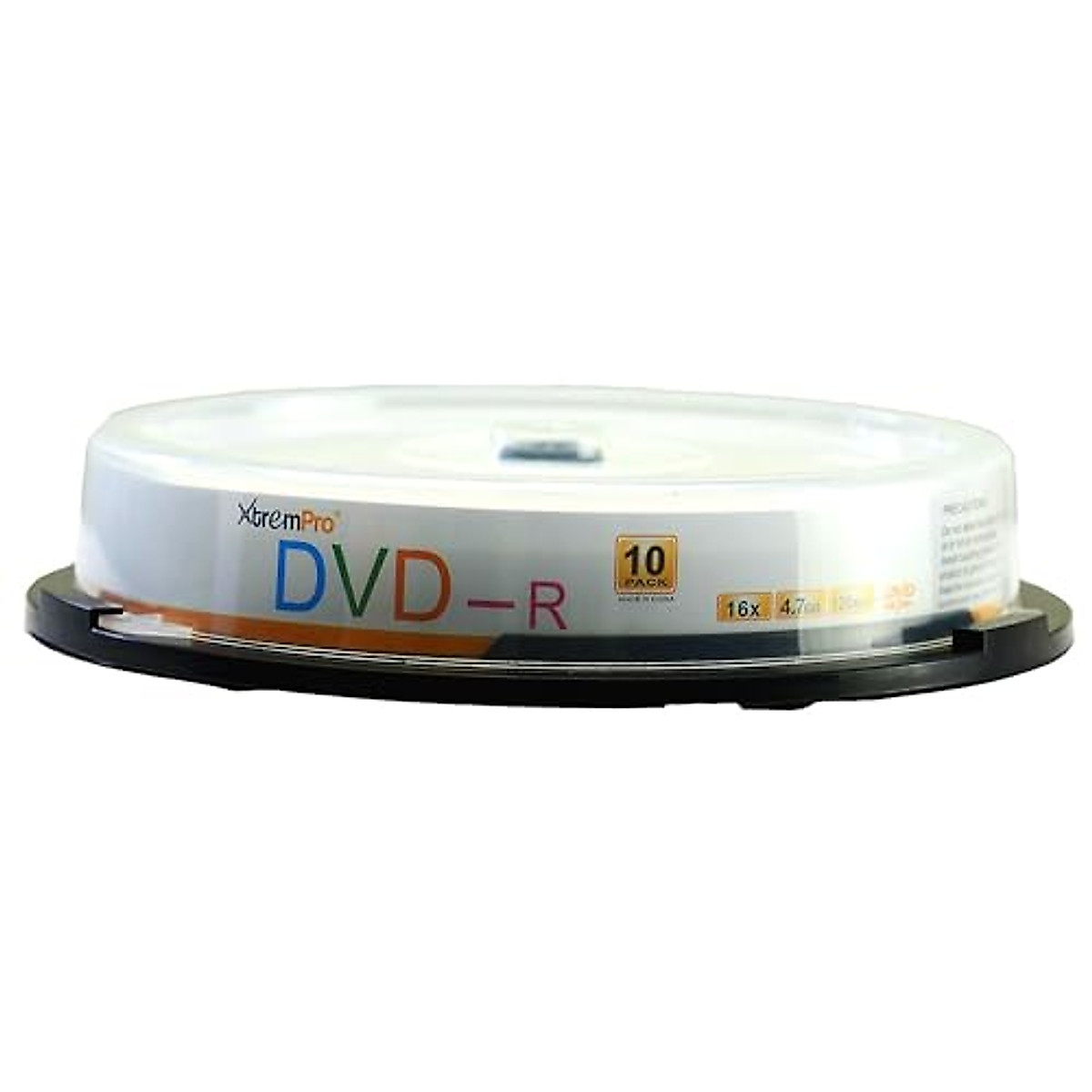 XtremPro DVD-R 16X 4.7GB 120Min DVD 10 Pack Blank Discs in Spindle - 11029