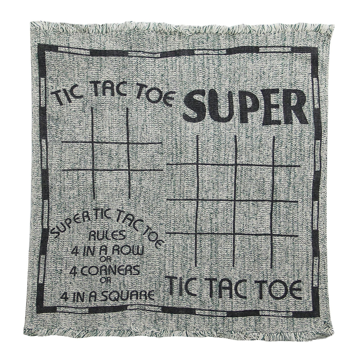 Lulu Home Jumbo Checkers, Giant 3-in-1 Checkers Game Rug Board Game Set, 2 Players