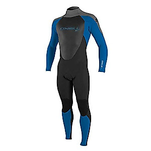 O'Neill Youth Epic 3/2mm Back Zip Full Wetsuit, Black/Ocean/Smoke, 16