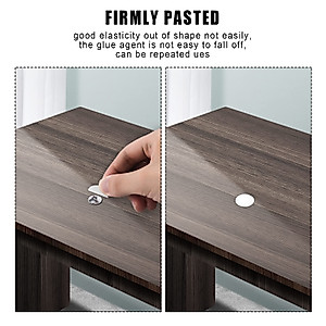 12 Sheets / 1160pcs Screw Hole Cover Stickers, Self-Adhesive Screw Caps Stickers Dustproof Cabinet Hole Cover Sticker for Wardrobe Kitchen Bookcase Wood Furniture (White)