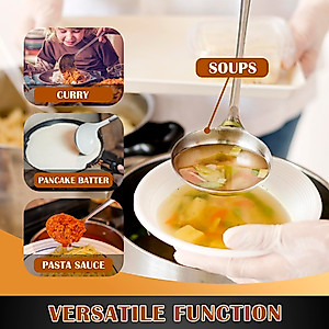 Teivio 15PCS Stainless Steel Large Serving Utensils - Serving Spoons/Forks/Tongs,Slotted Spoons,Soup Ladles,Butter Knife,Sugar Spoon,Cake Server,Lasagna Server(Spatula),for Buffet/Chafing Dish,Silver