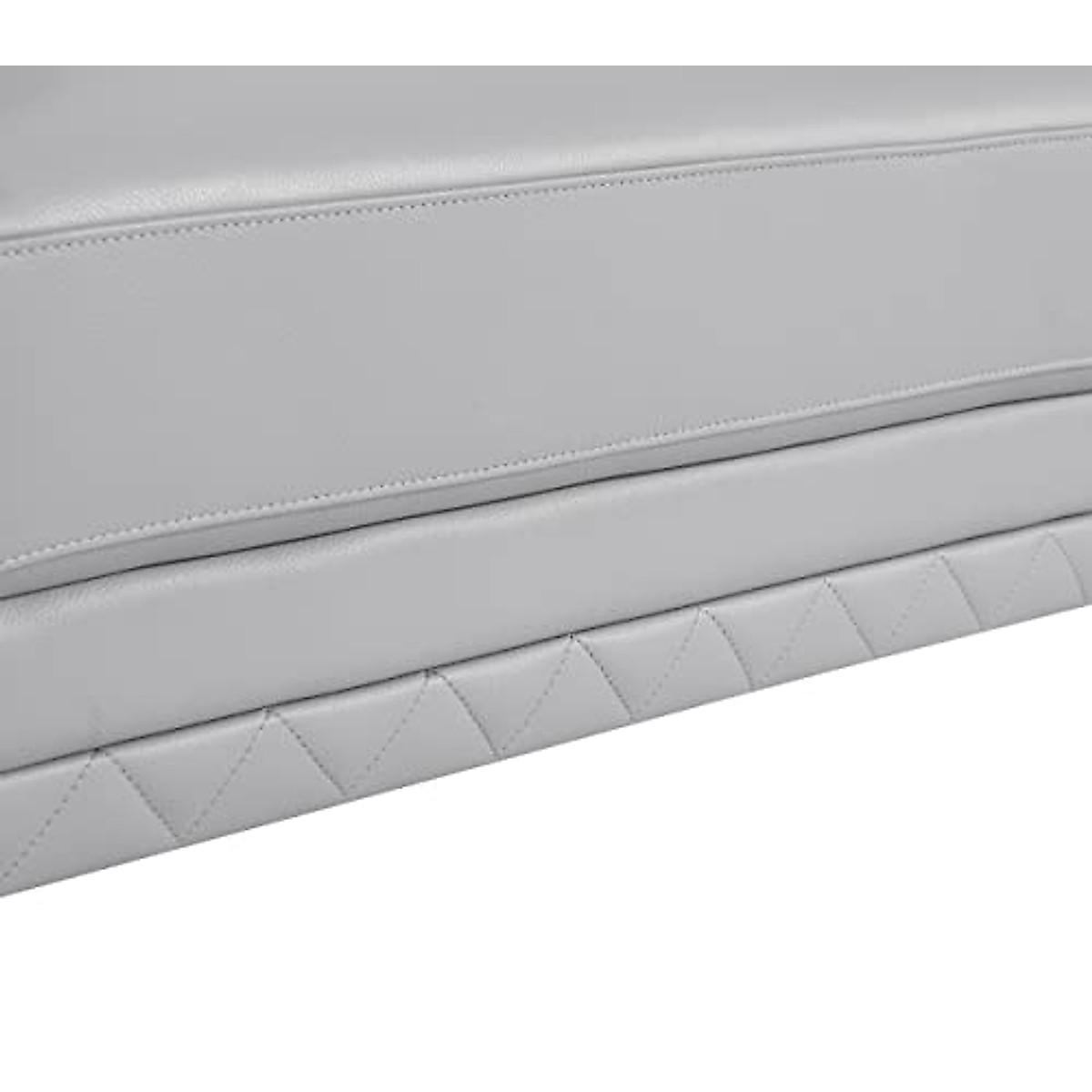 Blackjack Furniture Weston Collection Italian Leather Living Room Sofa, Light Gray