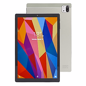 Green Tablet, 100‑240V Octa Core Dual SIM Dual Standby 10.1 Inch Tablet Dual Camera for Work (US Plug)