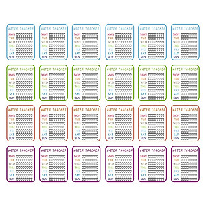 Seasonstorm Daily Drink Water Tracker Aesthetic Scrapbook Collage Paper Journal Stickers Fancy Stationery Accessories Craft Art Supplies