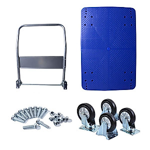 Generic Carts,Platform Trucks,Home Hand Trolley Folding Truck Cart Heavy Duty Flat Bed Transport Warehouse Office/a