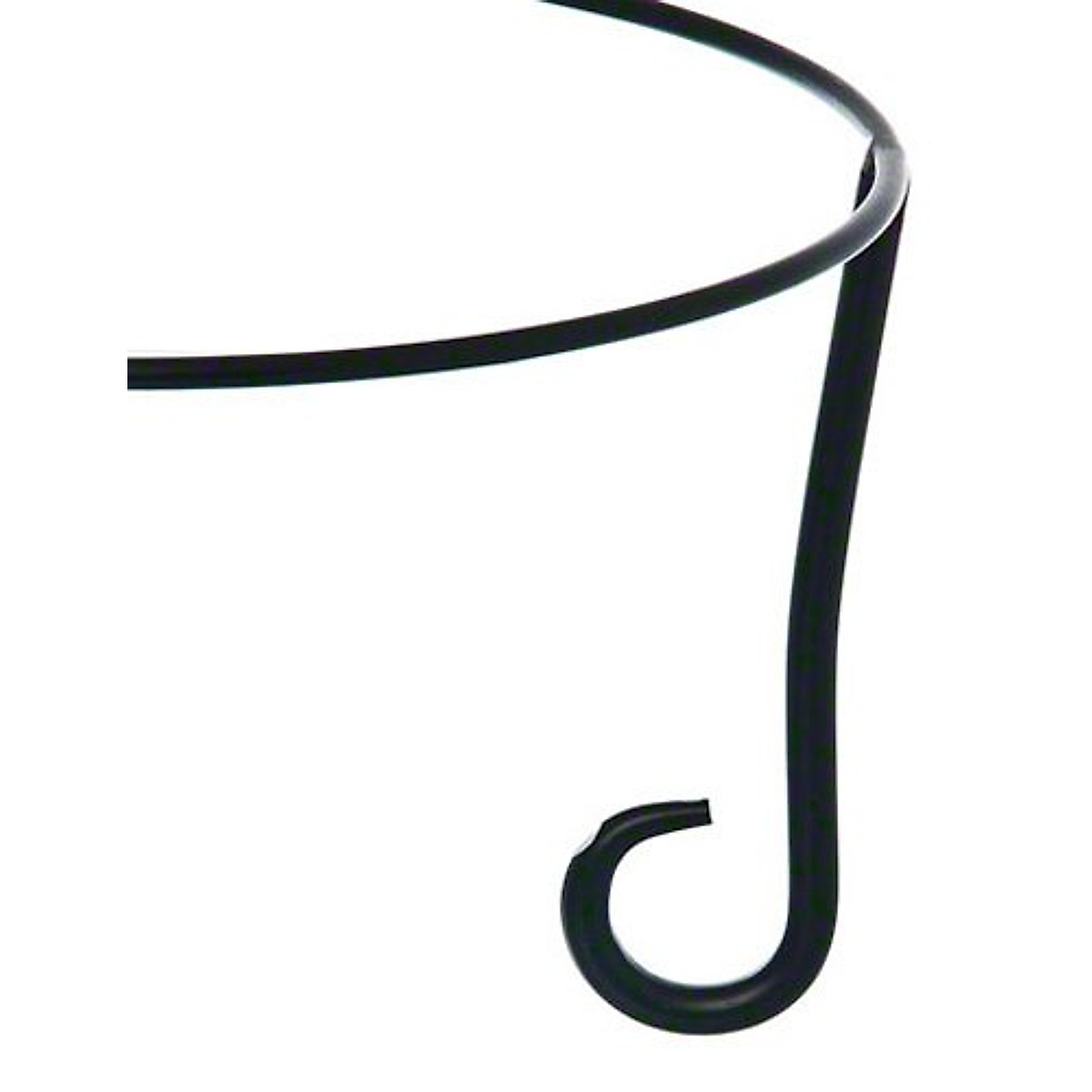 American Metalcraft TLSP1219 Wrought Iron Pizza Stand with Curled Feet, Two-Tier, 12" H x 19" W, Black