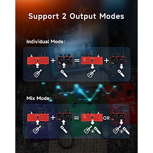 FLAMMA FV01 Vocal Effects Processor Pitch Correction Voice Pedal Vocal Stompbox Microphone Amplifier for Singer Live Singing Streaming Recording with Delay Reverb Acoustic Guitar Playing