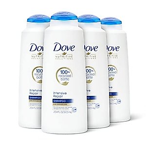 Dove Nutritive Solutions Strengthening Shampoo Intensive Repair 4 Count for Damaged Hair Dry Hair Shampoo Formula With Keratin Actives 20.4 oz