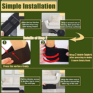 STAY GENT Toy Blocker for Under Bed and Under Couch, Under Couch Blocker Under The Bed Gap Blocker Bumpers to Stop Kids Pets Dogs and Cats Toys Going Under Furniture Gaps, 15cm x 7m