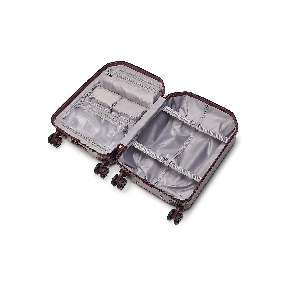 DKNY Metal Logo, Burgundy, 21" Carry On