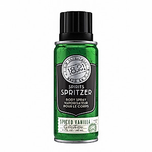 18.21 Man Made Men’s Spirits Spritzer Spiced Vanilla Fragrance, 3.4 oz. - Luxurious Long-Lasting All Over Body Spray with Masculine Aromatics - Premium Men Care Products - Gifts for Him