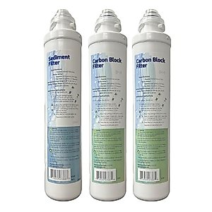 Pura Filter Replacement Kit for QCRO Set of 3 - Membrane Not Included