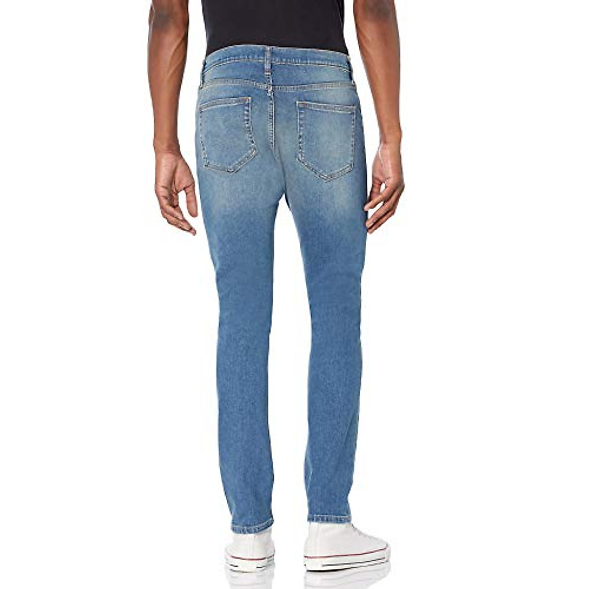 Amazon Essentials Men's Skinny-Fit Comfort Stretch Jean (Previously Goodthreads), Light Blue Broken-in, 30W x 29L