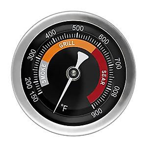 MixRBBQ 3.3” Large Dial Grill Thermometer Compatible with Big Green Egg, Waterproof No-Fog Glass Lens 150-900°F Temperature Gauge Replacement for Big Green Egg Accessories