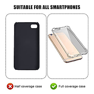 6pcs Phone Tether Tab, Clear Phone Strap Tether Tab Heavy Duty Multifuctional Cell Phone Lanyard Patch Pad for iPhone Most Smartphones, Without Adhesive (Trapezoidal)