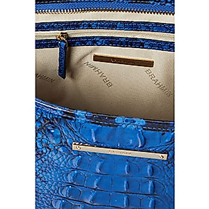 BRAHMIN Ombre Melbourne Medium Asher Totes Blue Viper One Size