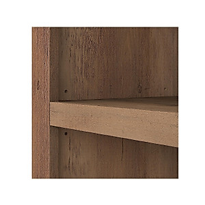 Bush Furniture Yorktown Tall 5 Shelf Bookcase, Reclaimed Pine