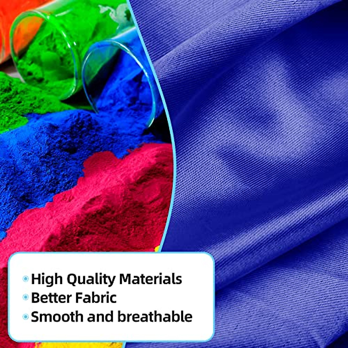 Mizzuco Dress Up Capes for Kids Superhero Cloak with Mask and Waistband Halloween Costumes and Party Dress up(Blue White)