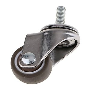 Casters Swivel casters Heavy Duty Rubber Castor Wheel Trolley Furniture Bed Industrial Caster Office Chair Caster Wheels Handcart casters Workbench (Size : 1.25 Inch)