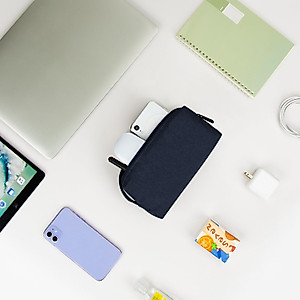 MicaYoung 15 15.6 16 inch Laptop Sleeve Case Shoulder Bag Compatible with 16 inch MacBook Pro M1 M2 Pro/Max 15.6 inch Acer ASUS Dell HP Thinkpad Chromebook 15.6 inch Gaming Laptop Bag, Navy Blue