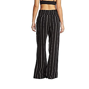 Billabong womens New Waves Stripe Pants, Black White, Small US