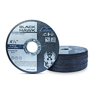 BHA Metal and Stainless Steel Cut Off Wheels for Angle Grinders, 4.5” x 1/16” x 7/8” - 25 Pack
