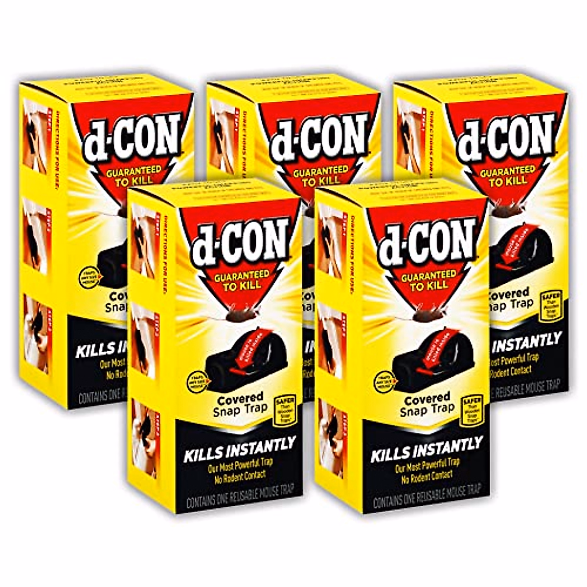 d - CON Ultra Set Covered Snap Trap 1 Ct. (Pack of 5) for Mouse