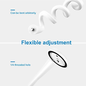 Universal Baby Monitor Mount Shelf Flexible Camera Stand No Drilling for Nursery Baby Monitor Crib Holder Compatible with Baby Monitor Camera with 1/4 Threaded Hole