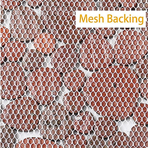 Parrotile Pebble Tile for Shower Floor Aqua Cobalt Blue Mosaic Backsplash Tiles (5 Sheets)