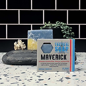 Tactical Soap All-Natural Men's Soap (3 bars) - Pheromone-Infused for Attraction, Exfoliating, Manly Bar Soap, 100% Natural, Made in the USA