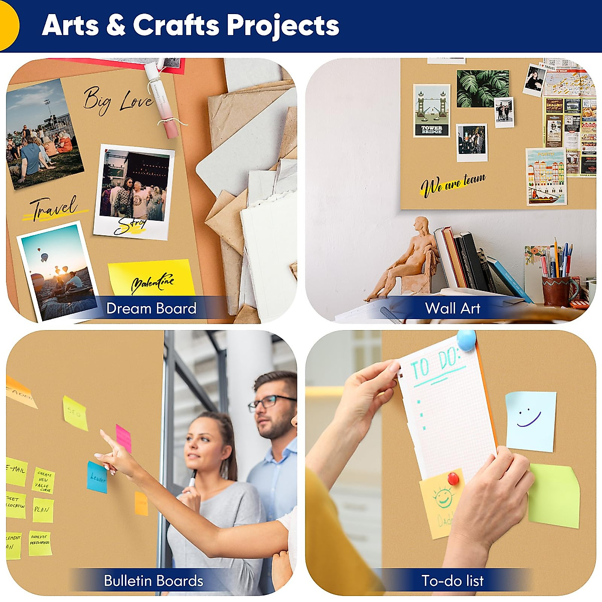 Vanhench 36"x 2520" (210') Brown Kraft Paper Roll, Craft Paper, Wrapping Paper for Bulletin Board Paper Roll Art Craft Bouquet Flower Table Covering Poster Packing Shipping Moving Supplies 70GSM 50LB