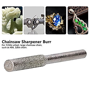 20Pcs Chainsaw Sharpener Kettingzaag Slijper,Valve Lapping Tool File Emery Chainsaw Sharpener Burr Electrical Chain Saw Sharpening Bits (5.5mm)