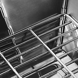 Charcoal Grill Portable Folding Barbecue Grill BBQ Smoker Stainless Steel Durable Tabletop Tool Kits for Outdoor/Garden/Camping/Picnic/Party