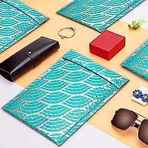 PACKAPRO #0 7x10 Inch Ripple Wave- Teal Poly Bubble Mailer Self Seal Padded Shpping Envelopes Pack of 25 for Jewelry Makeup Supplies