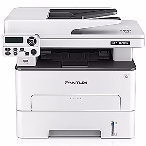 Pantum M7102DW Monochrome Wireless All-in-one ADF Multifunction Laser Printer, Auto Duplex, Copy＆Scan(W5G63B)