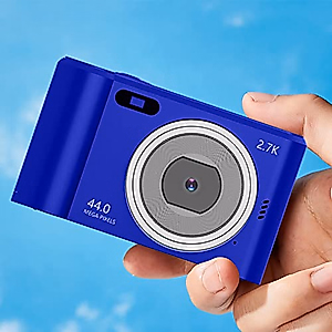 Qonioi New 44 Million Student Digital Camera 2.4 Inch High-Definition Child Student Card Camera 16 Times Digital Zoom Electronic Anti-Shake Face Detection Ideal Gift for Children, Adults