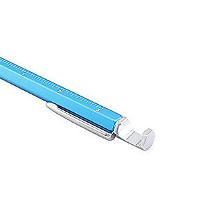 Shulaner 7 in 1 Metal Tech Tool Pen with Ruler, Bottle Opener, Phone Stand, Ballpoint Pen, Stylus and 2 Screw Driver, Multifunction Tool Fit for Men or Women, 4 Color, Pack of 4