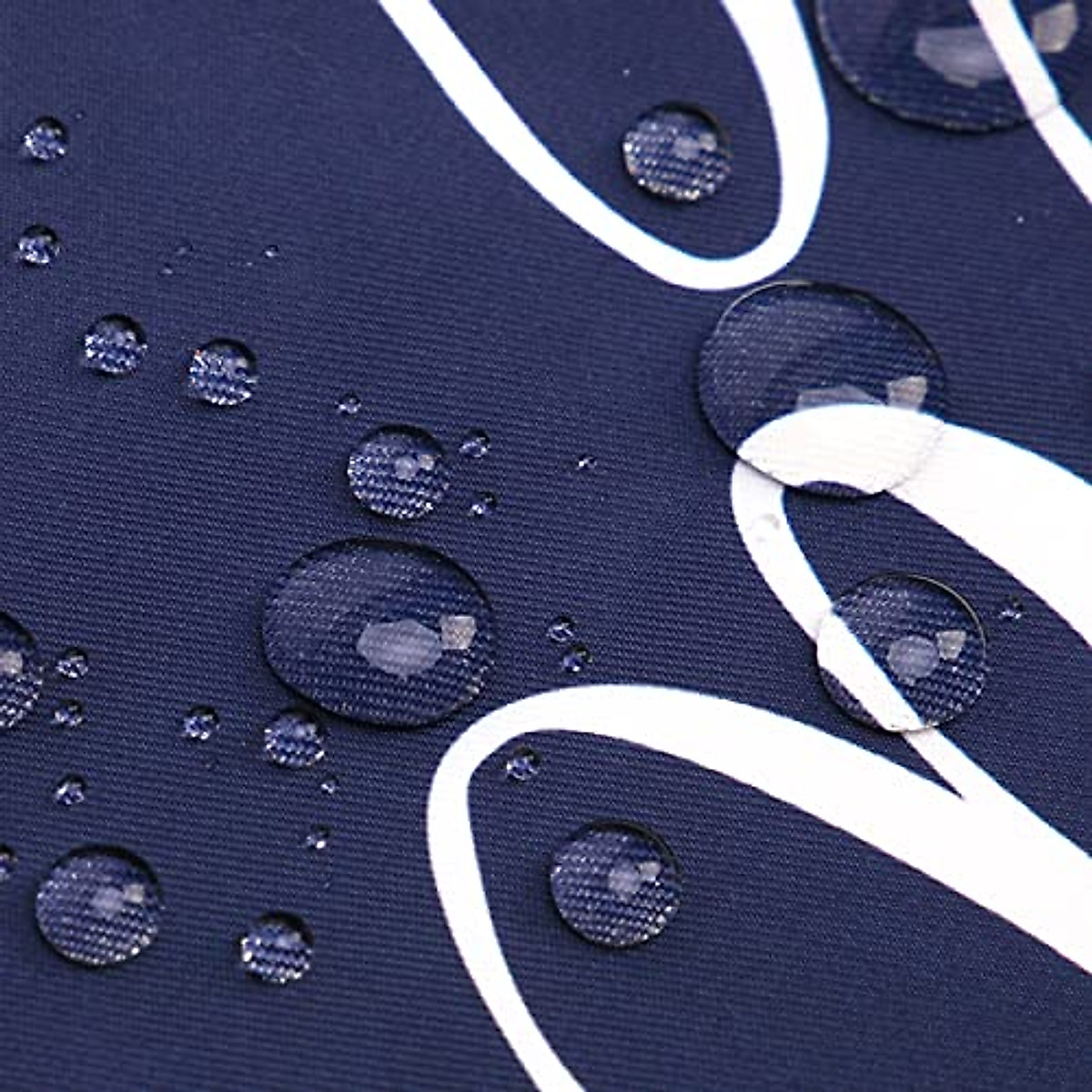 Merrycolor Set of 4 Outdoor/Indoor Pillow Covers 18x18 Waterproof Navy Blue and White Floral Decorative Pillow Covers Outdoor Pillows for Patio Furniture